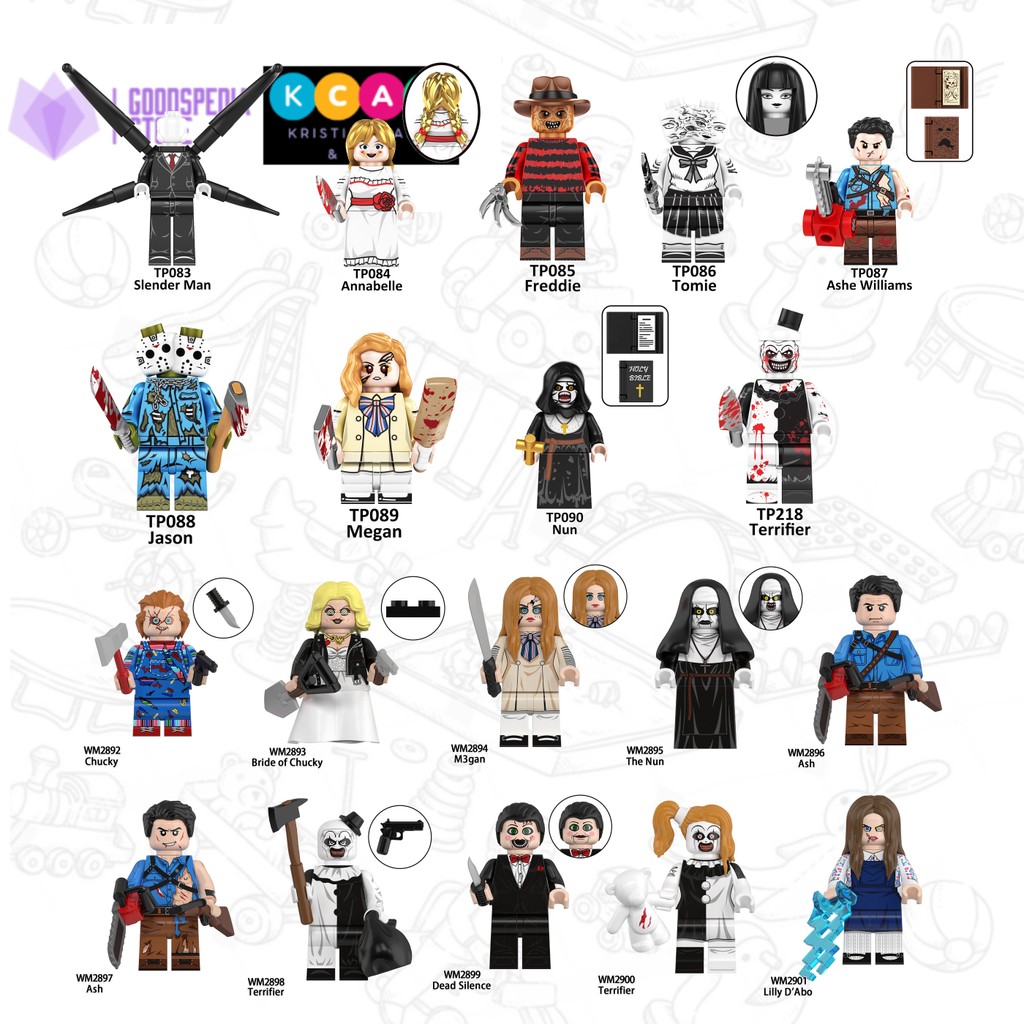 Jual Balok Susun Figure mini TP1011 WM6205 - Halloween The nun (SKU ...