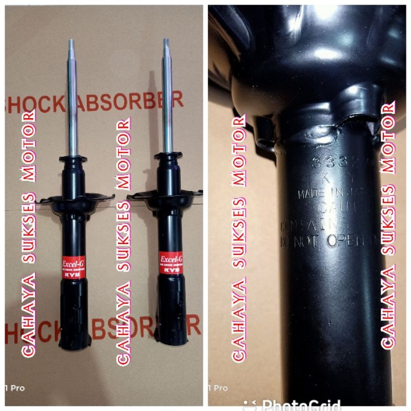 Jual shock breaker shock absorber vios old gen 1 depan merek kayaba excel G japan | Shopee Indonesia