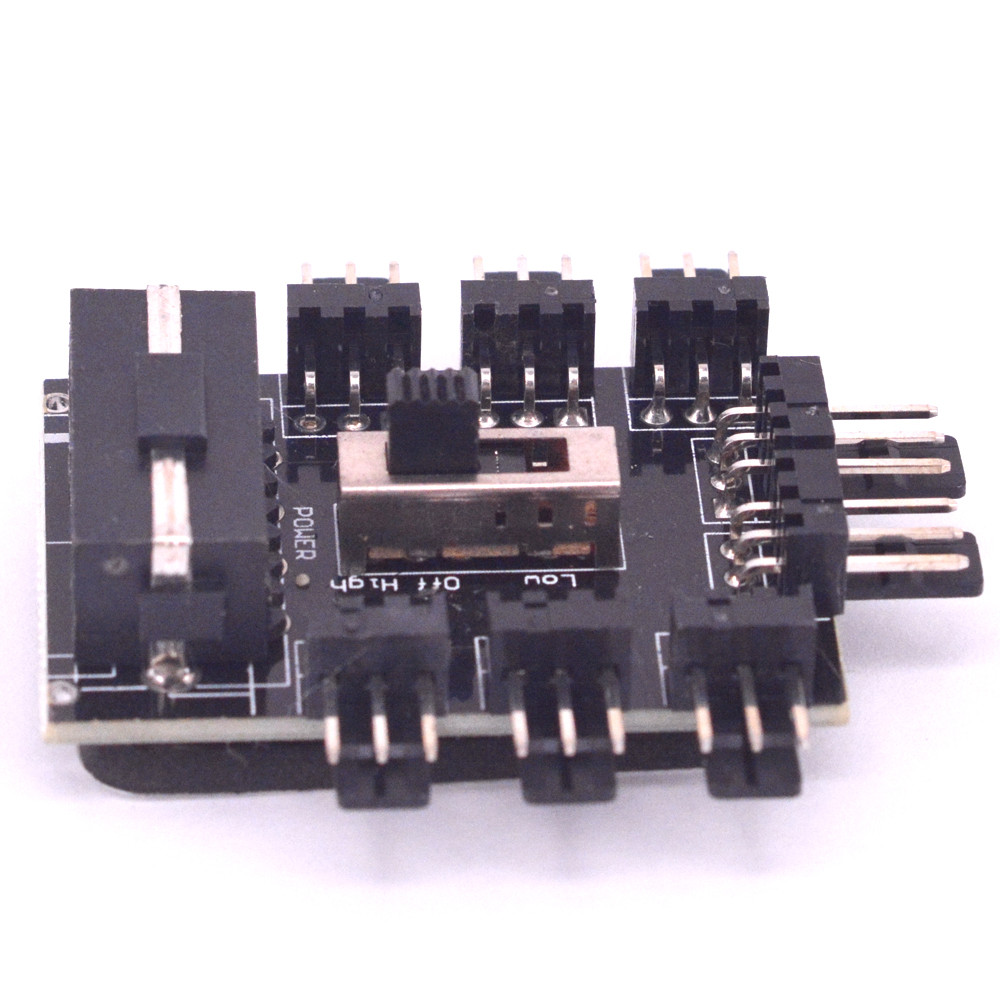 Jual 8 ports 3 Pin Fan Power HUB 4pin IDE to 8 Port PC Case Cooling Fan ...