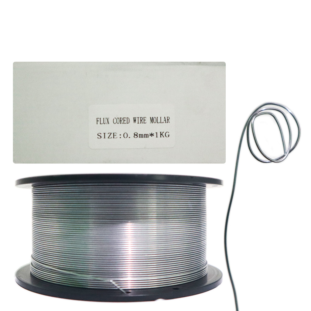Jual MOLLAR 0.8 mm Flux Cored Wire 1 kg Kawat Las Rol MIG Tanpa Gas Gasless Welding Original ...