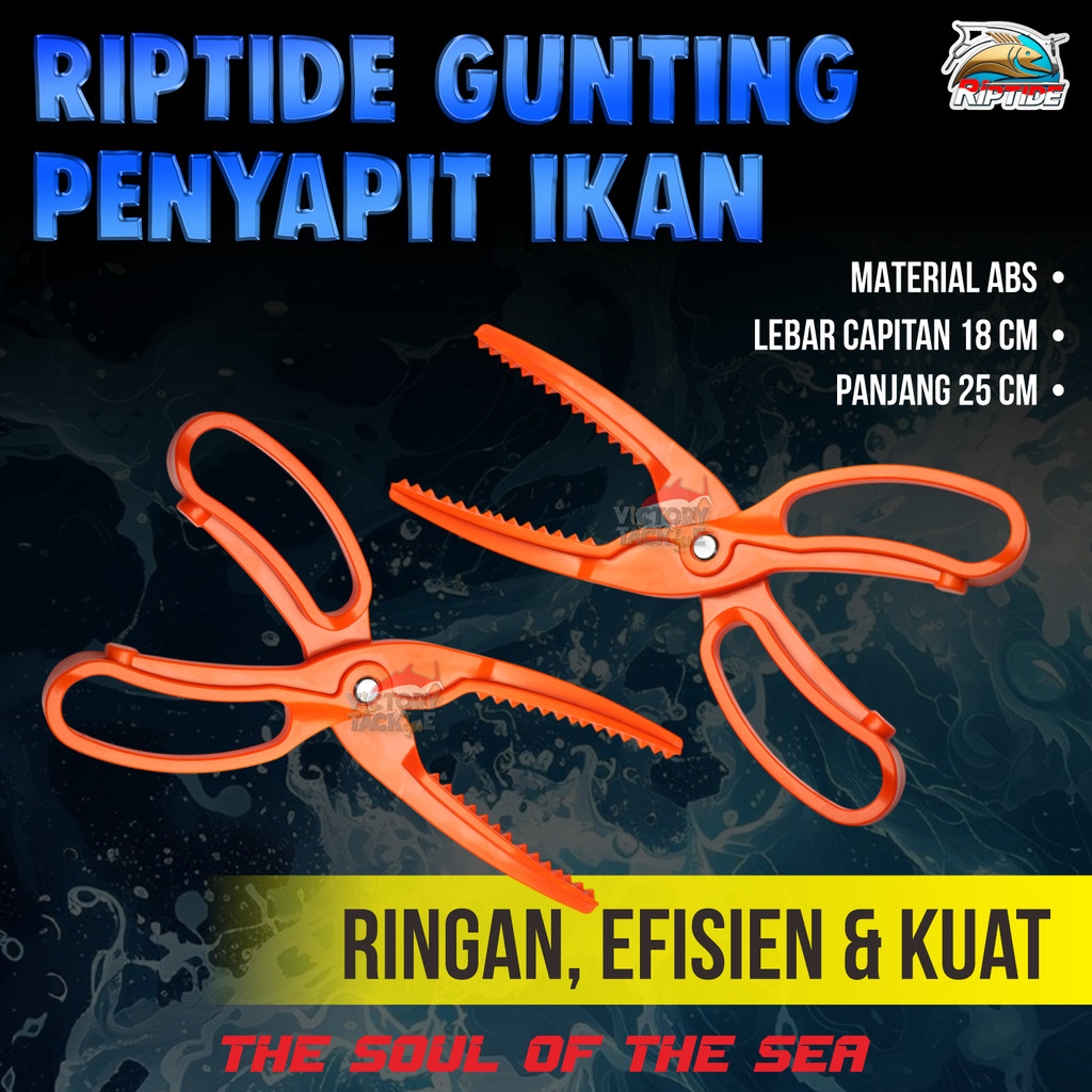 Jual Gunting Penjepit Mulut Ikan Riptide Fishing Scissor Gripper ...
