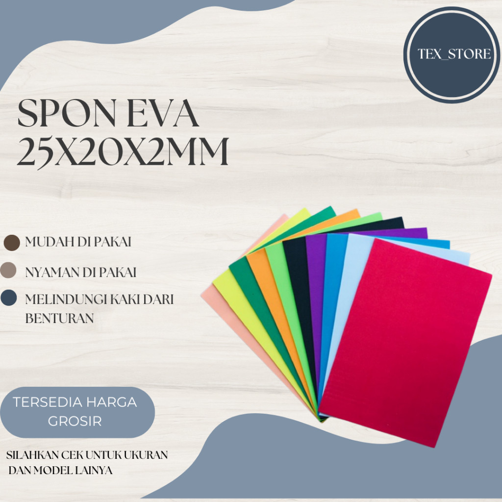 Jual Busa Ati 2mm / Spon Eva Kerajinan / Spon Ati Warna Foam Art 25X20 ...