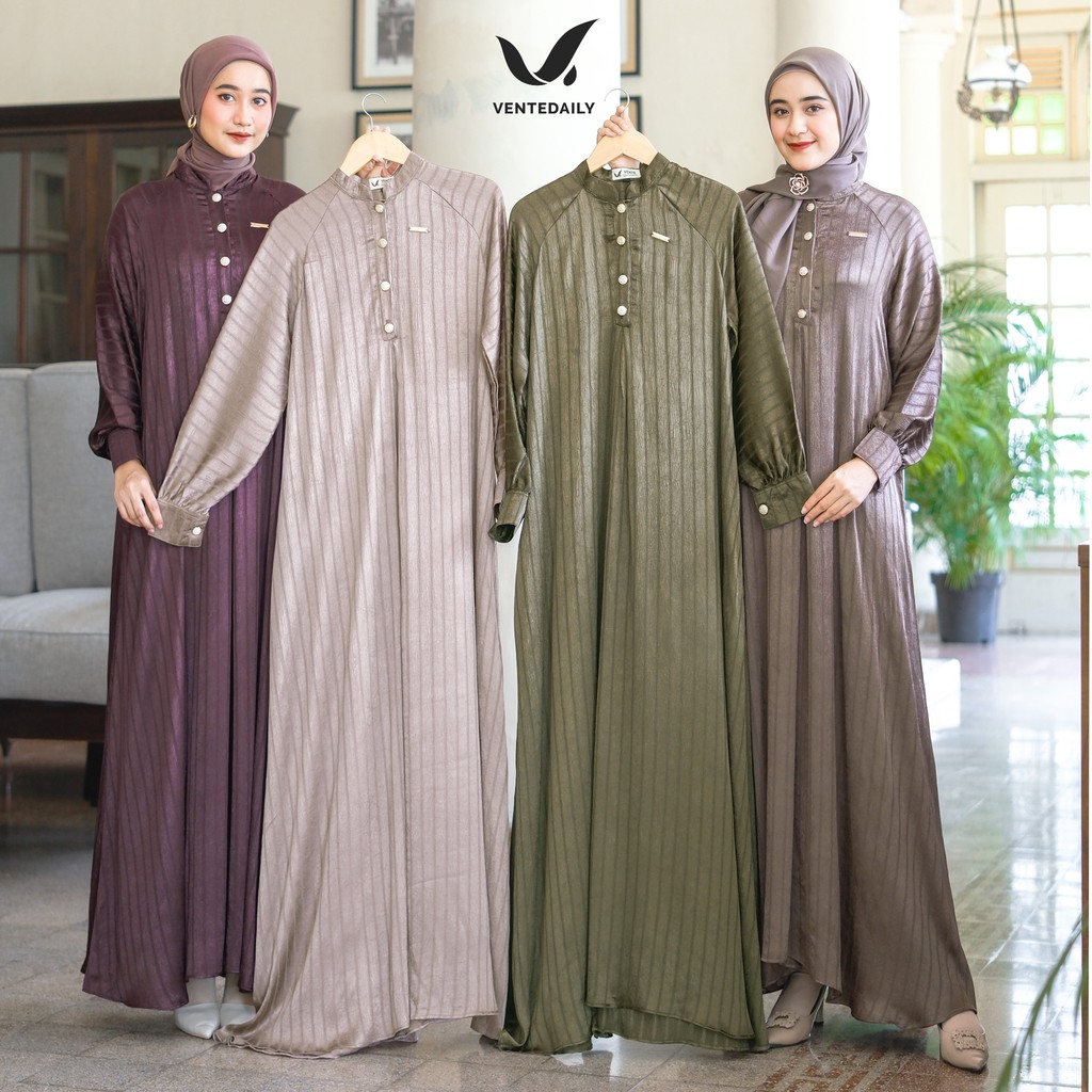 Jual Ventedaily - Leya Maxy Gamis Muslim Dewasa Mewah Dress Panjang ...