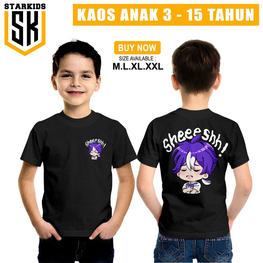 Jual KAOS ANAK DISTRO MOTIF SHEEESHH BAJU MOBILE LEGENDS SHHH KAOS ...