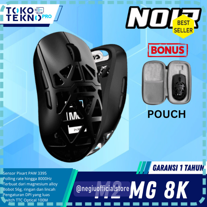 Jual (TTP) Noir M2 Mg Pro Magnesium 8K Wireless Lightweight Gaming ...