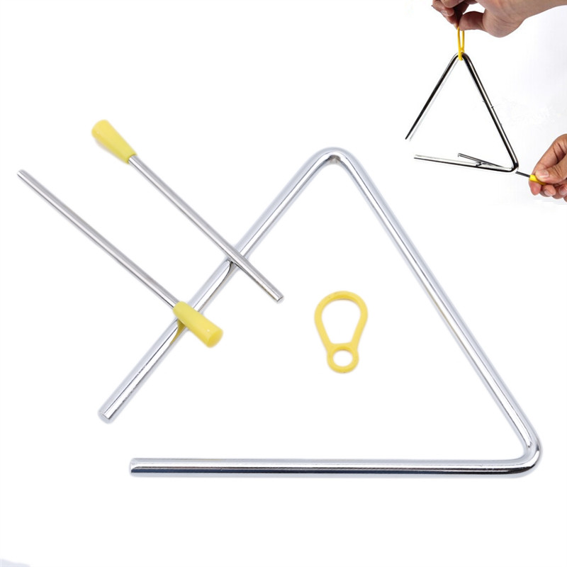 Jual 1Set Triangle Orff Musical Instruments Band Percussion Educational ...