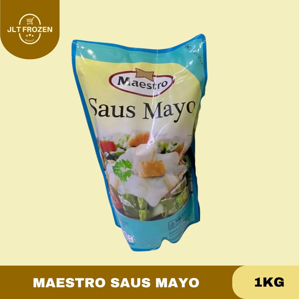 Jual Maestro Saus Mayo / Sauce Mayonaise / Mayonais / Kemasan 1KG/500G ...