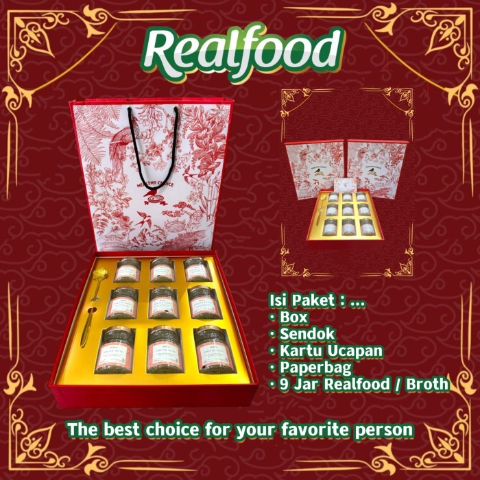 Jual Realfood Hampers imlek minuman sarang burung walet CNY Parcel isi ...