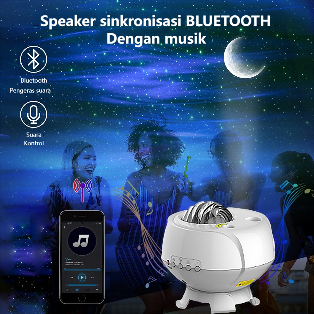 Jual Lampu Proyektor Generasi Ketiga Lampu Tidur Aesthetic Light Malam ...