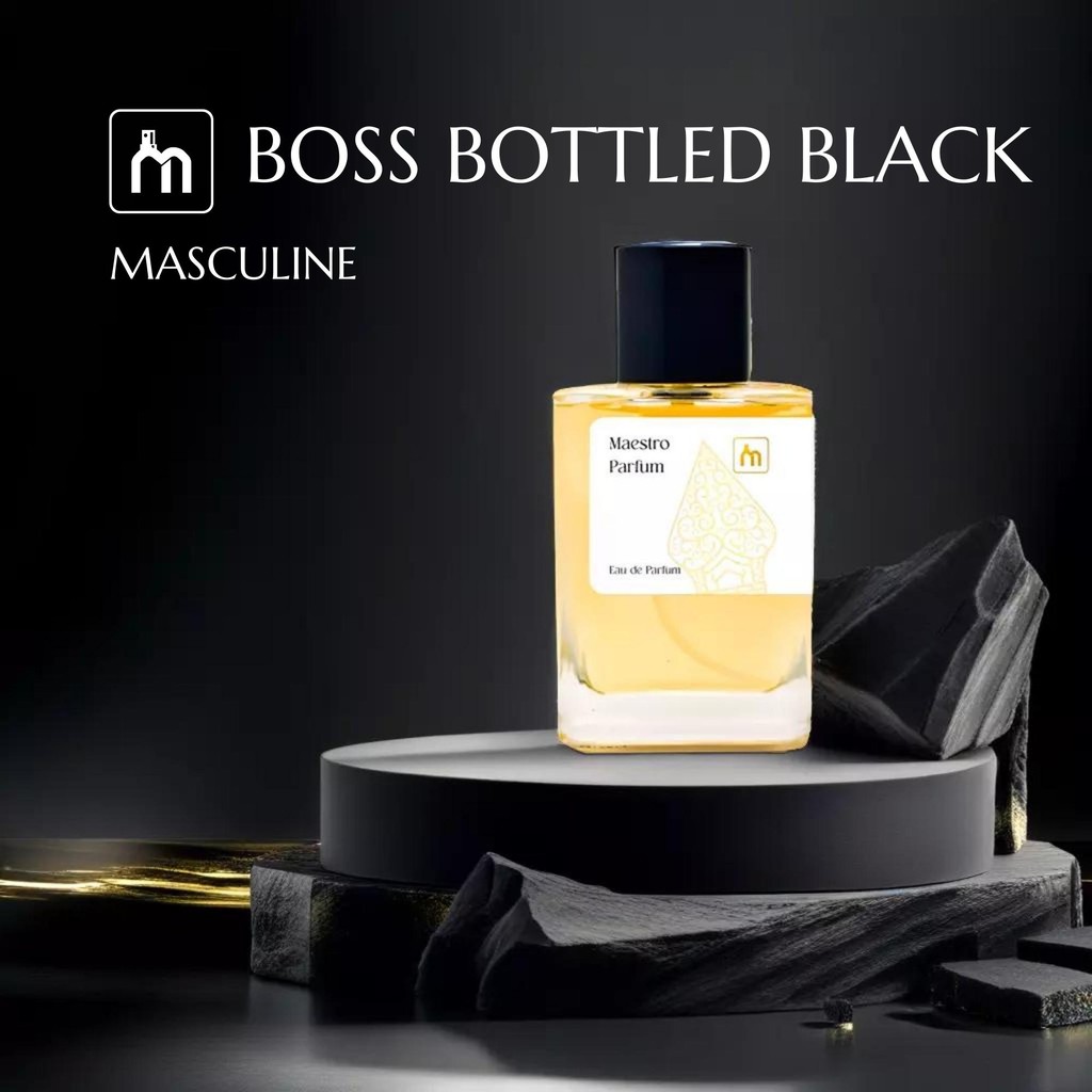 Jual Maestro Parfum Bos Bottled Black Parfum pria dengan aroma kayu dan ...