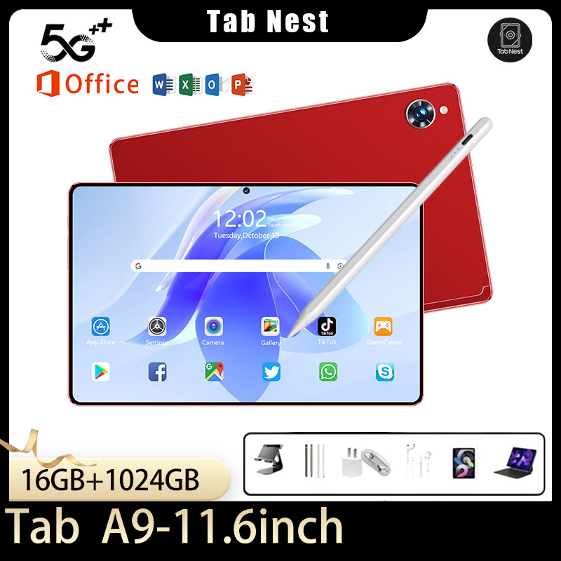 Jual Tab A9 16GB+1024GB 1TB Tablet Android 11.6Inci Layar Penuh Layar ...