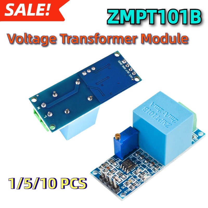 Jual 1-10Pcs ZMPT101B Voltage Transformer Module Single Phase AC Active Output Voltage Sensor ...