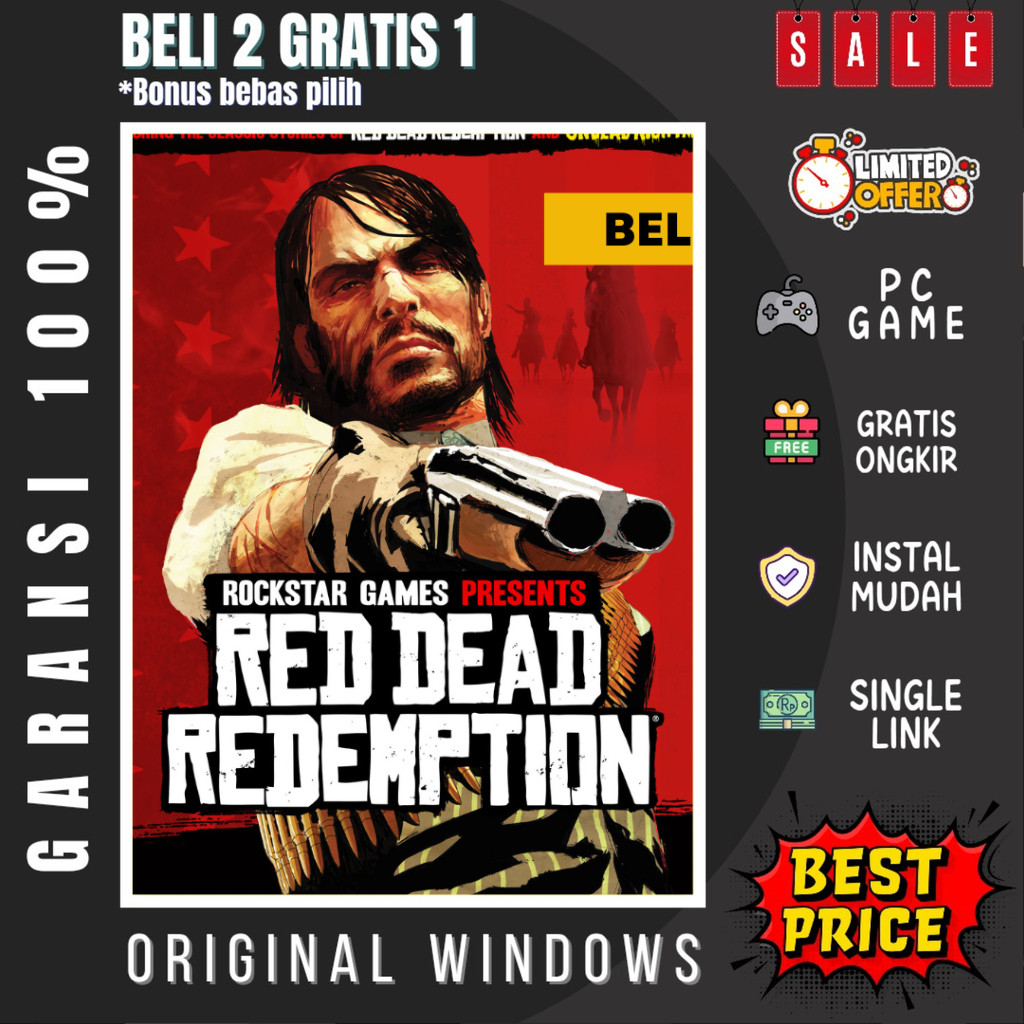 Jual RED DEAD REDEMPTION - GAME PC - GAME LAPTOP - PC GAMES - BELI 2 ...