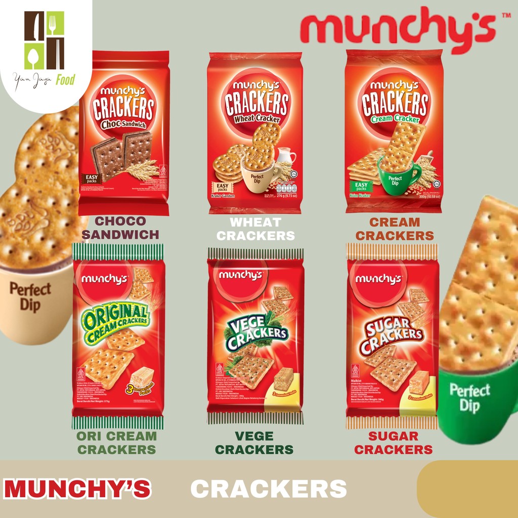 Jual Munchy's Crackers / Biscuit / Biskuit / Kraker Rasa Cream / Sugar ...