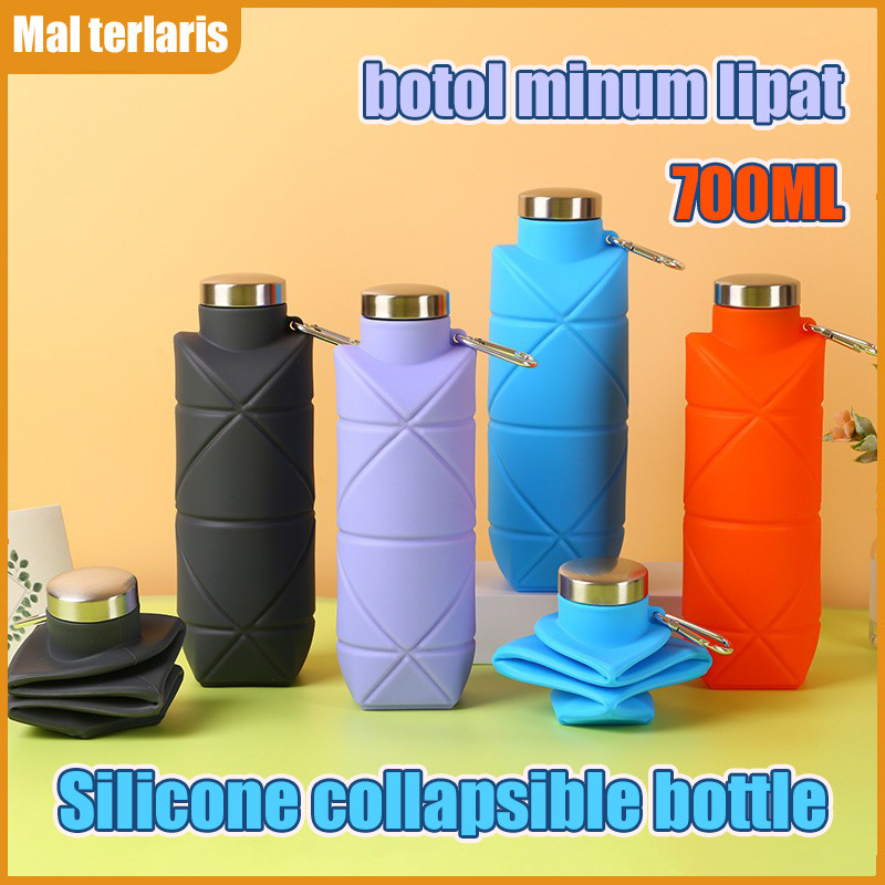 Jual 700ml/Botol Minum Lipat Origami Bottle Botol Minum Lipat Silicone ...
