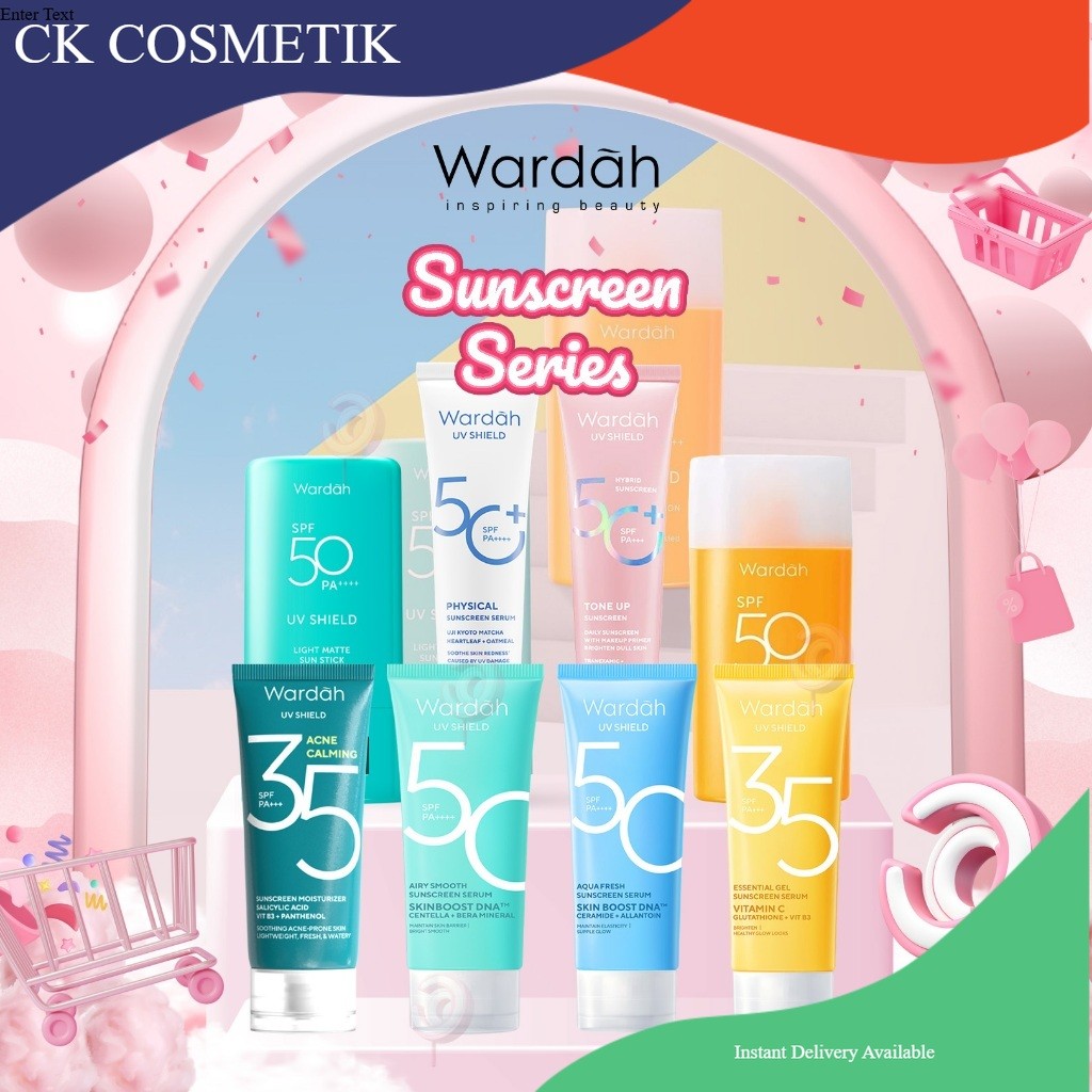 Jual WARDAH - UV SHIELD SUNSCREEN SERIES ( 25 | 30 | 35 | 40 ml ...