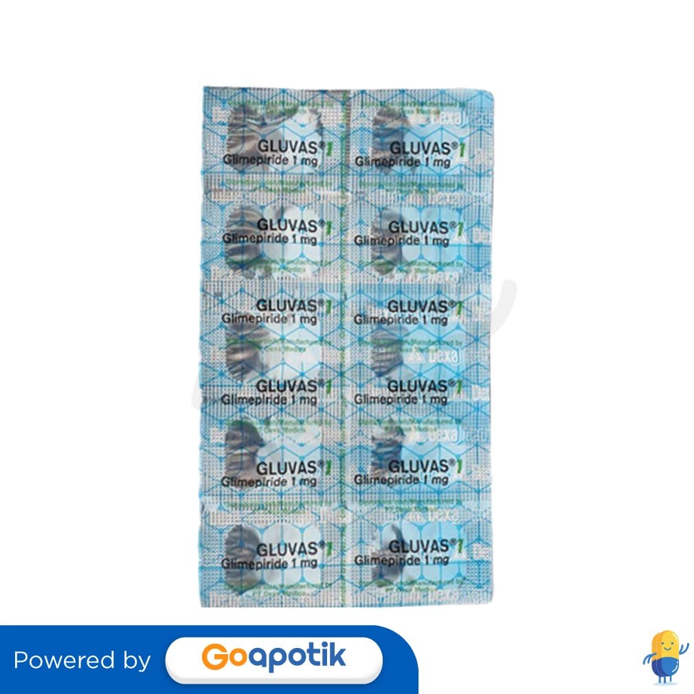 Jual Gluvas 1 Mg Strip 10 Tablet | Shopee Indonesia
