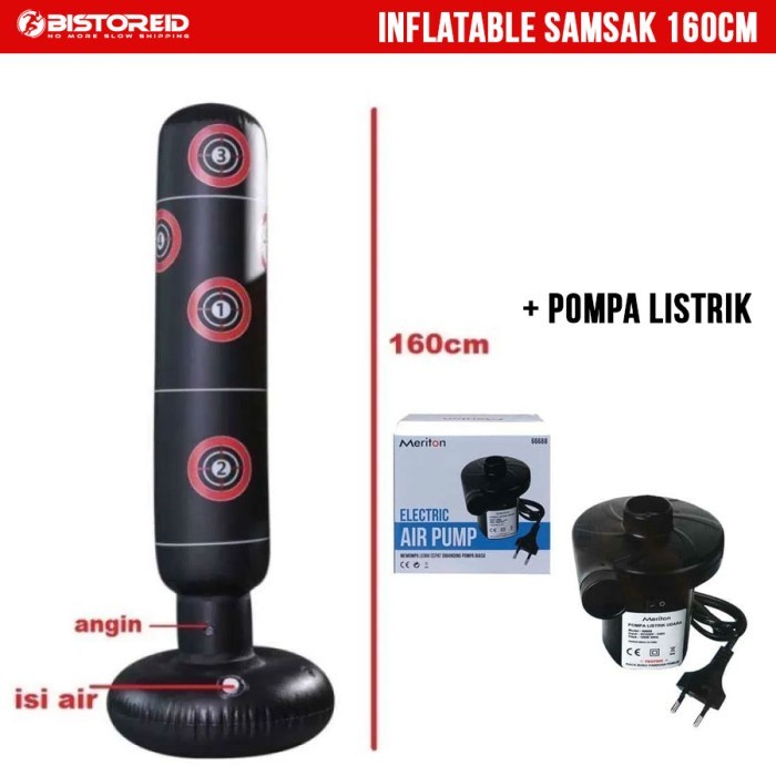 Jual Samsak Balon Berdiri Sansak Tinju Taekwondo Silat 160cm | Shopee ...