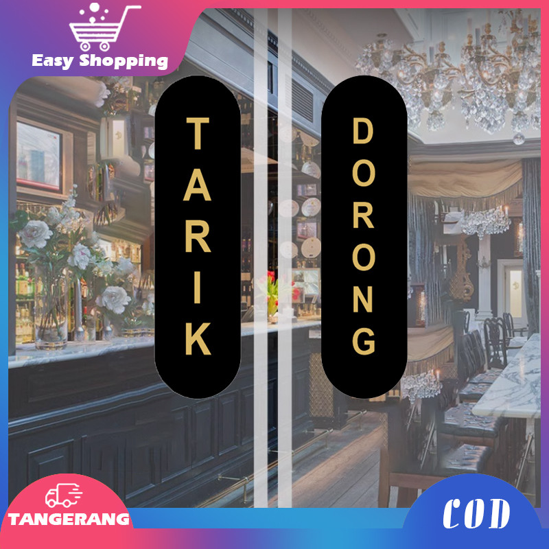 Jual Tarik Dorong Pintu Akrilik Sign Akrilik Pintu Tarik Dorong ...