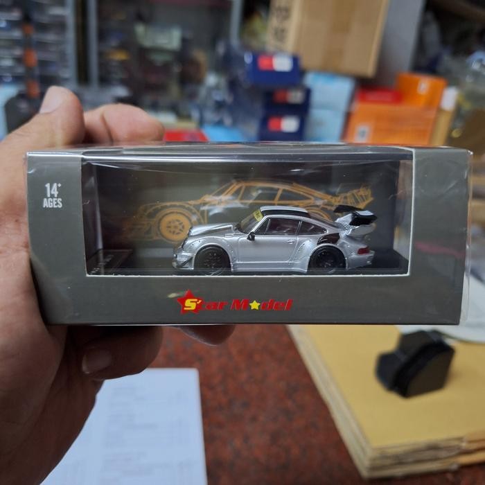 Jual LP2155 Star Model Skala 64 Porsche RWB 964 Taikano Silver | Shopee ...