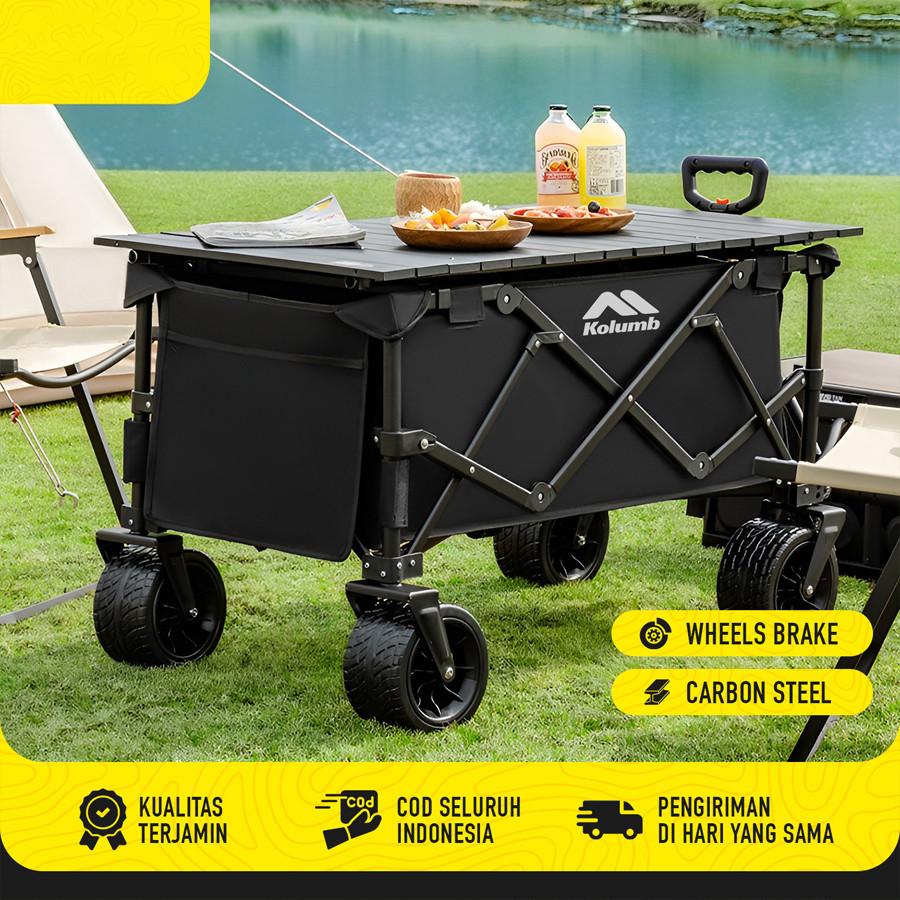 Jual Kereta Camping Lipat Portable - Roda Tank Kapasitas Besar 260L ...
