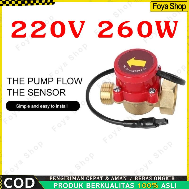 Jual Flow Switch Pompa Air Booster 1/2" Saklar Otomatis Pompa Booster 1 ...