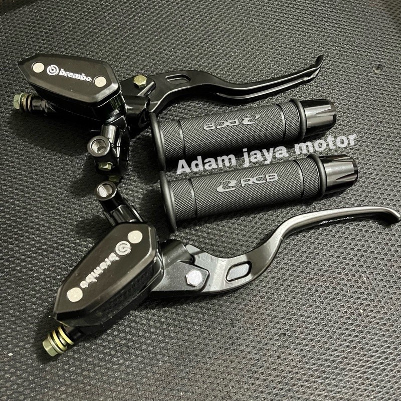 Jual Paket 3in1 Master Rem 2 Tabung Oval + Handgrip RCB HG55 + Jalu Stang CNC Nmax Pcx Adv Vario ...
