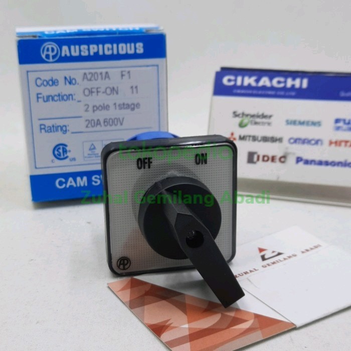Jual TJP99 A201A (2pole/20A) (ON-OFF), SELECTOR SWITCH / CAM SWITCH, AUSPICIOUS | Shopee Indonesia