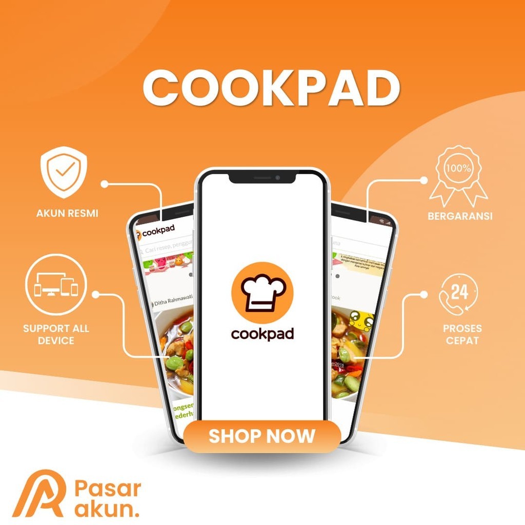 Jual Cookpad Premium 1 Tahun Untuk Semua Device Garansi Full (Buka 24 ...