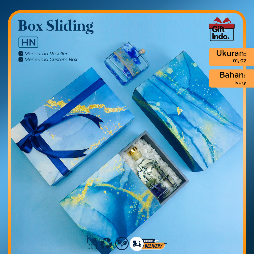 Jual Box Kado Sliding Box Motif Marmer Kotak Hadiah Ultah Souvenir ...