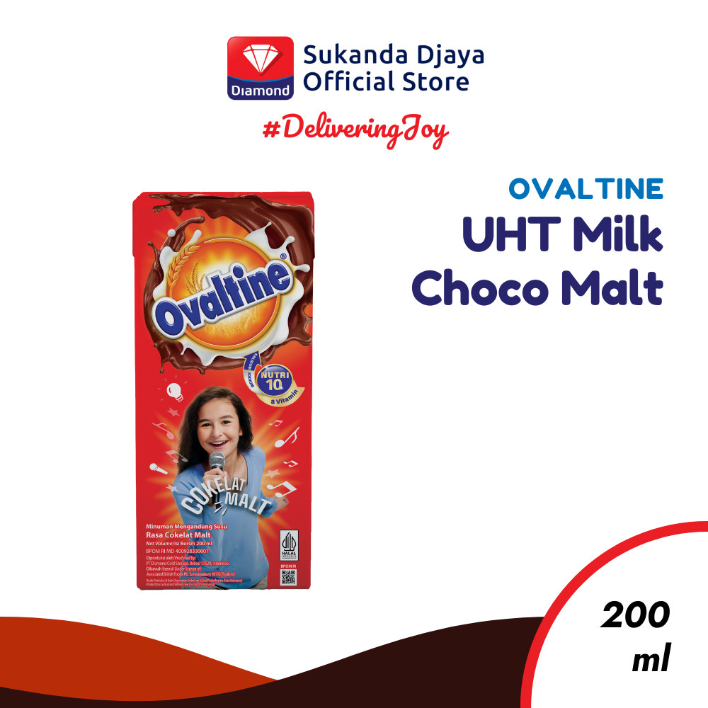 Jual Ovaltine UHT Milk Choco Malt 200 Ml | Shopee Indonesia