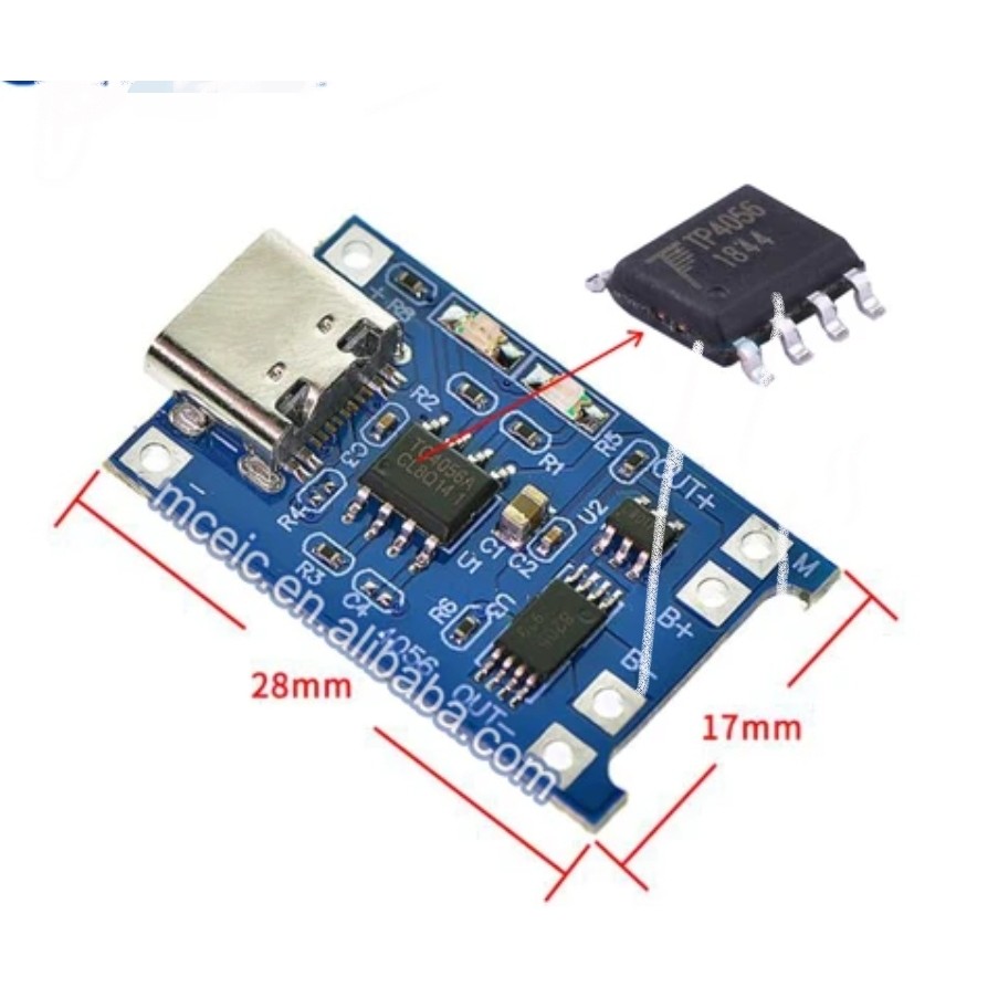 Jual Modul Charger Type C 5V 18650 Lithium Battery Charger PROTECTION ...