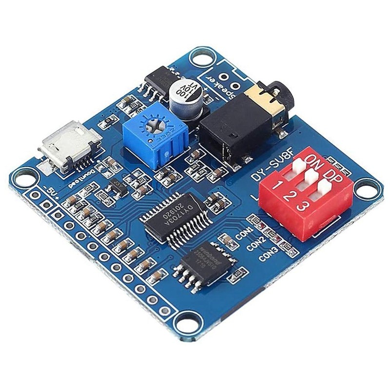 Jual Voice Playback Module MP3 Player UART I/O Trigger Amplifier Class ...