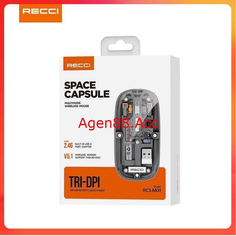 Jual Mouse Wireless Bluetooth Transparan – Model RCS-M01 | Shopee Indonesia