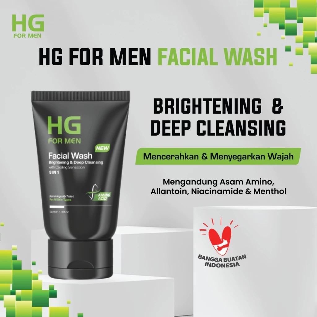 Jual HG FOR MEN FACIAL WASH ACNE CARE & OIL CONTROL 3IN1 30ML | Shopee ...