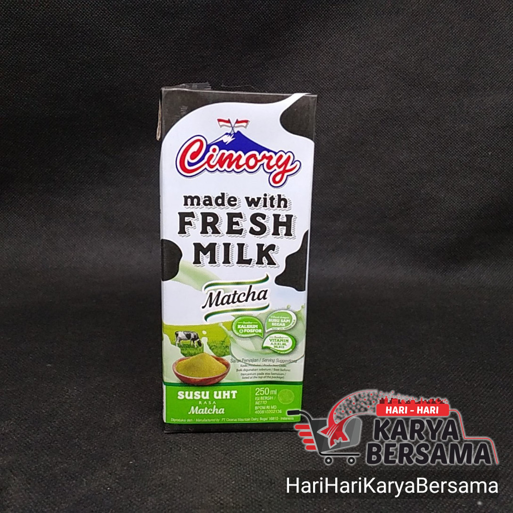 Jual CIMORY SUSU UHT FRESH MILK MATCHA 250ML | Shopee Indonesia