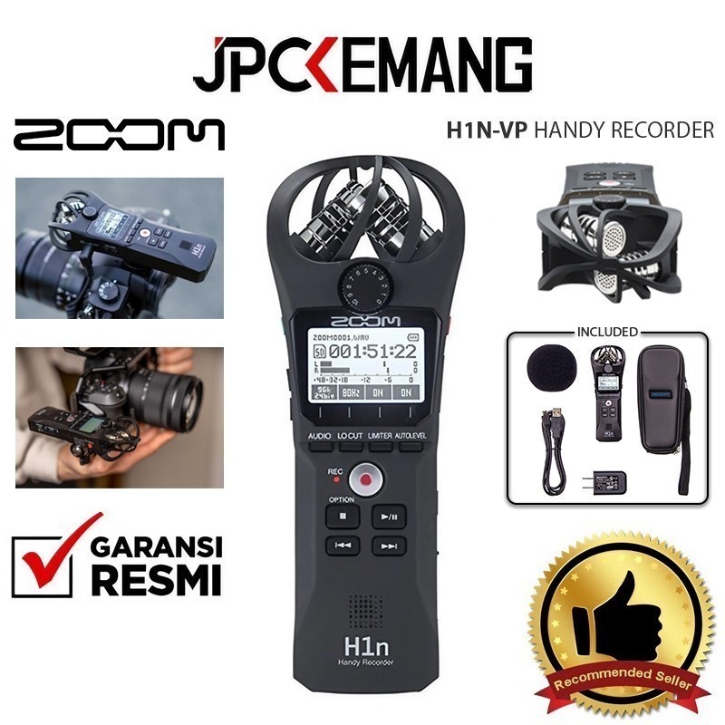 Jual Zoom H1N-VP Value Pack Handy Voice Audio Recorder H1 H1NVP ...