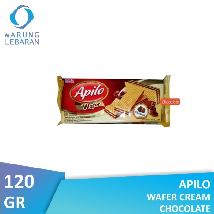 Jual Apilo Wafer Cream Chocolate 120gr | Shopee Indonesia
