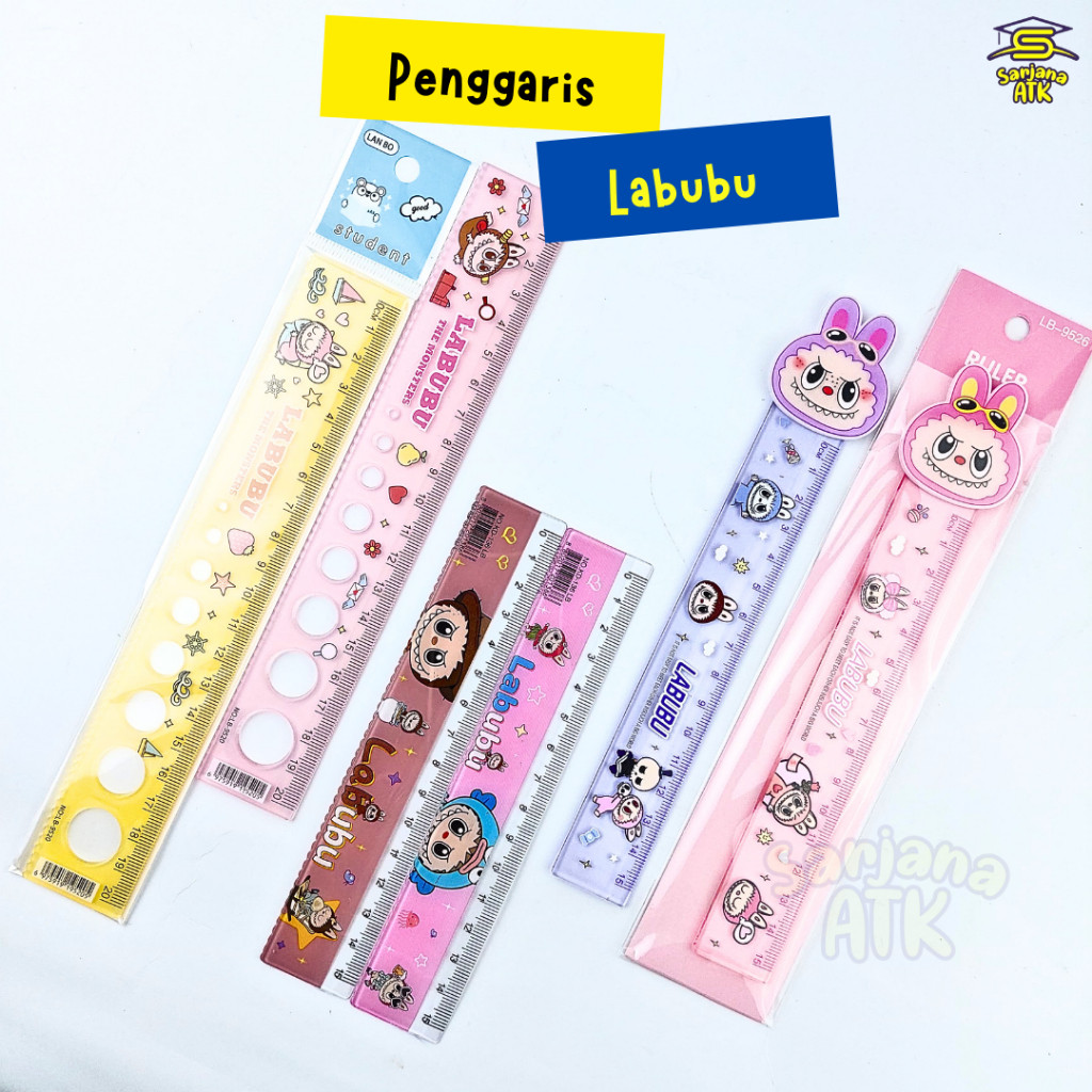 Jual Penggaris Plastik Lucu / Penggaris Fancy Karakter 15Cm 18Cm 20Cm ...