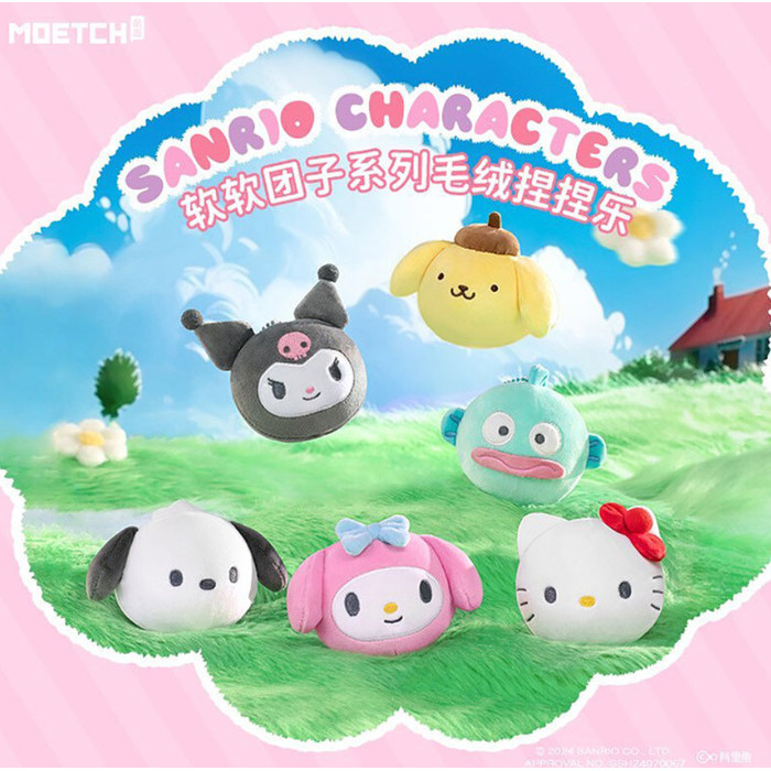 Jual Soft Mochi Sanrio Characters Moetch Plush Relaxing Toys Blind Box ...