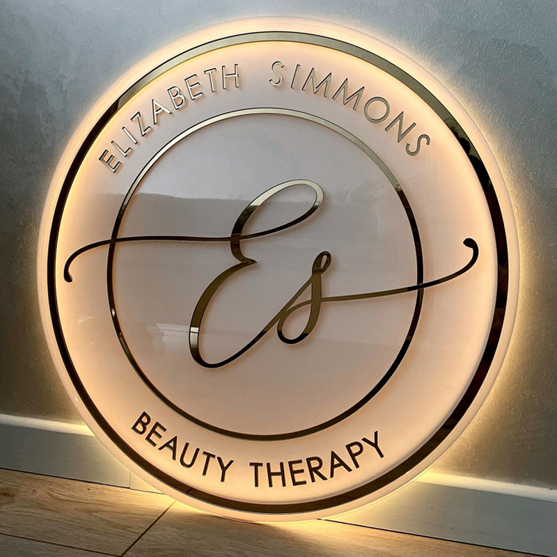 Jual Custom Acrylic Business Logo Neon Lights Wall Personalised Sign ...
