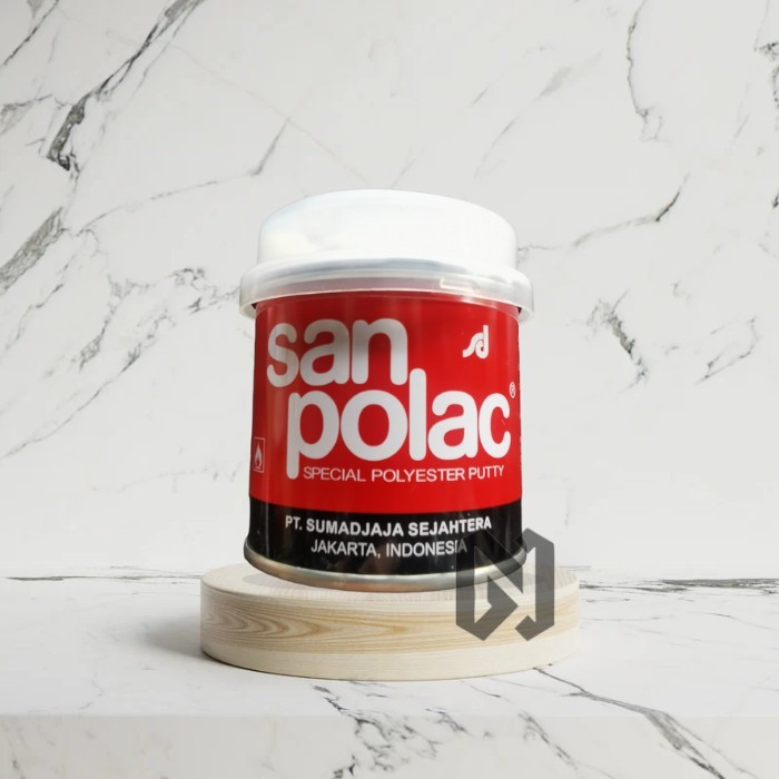 Jual Dempul Sanpolac 1/4kg Polyester / Dempul Kayu Besi Sanpolac 1/4kg ...