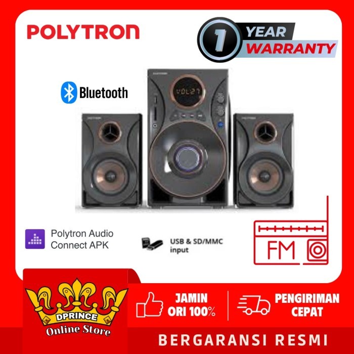 Jual POLYTRON Speaker 9310 Multimedia Bluetooth PMA9310 Radio FM PMA ...