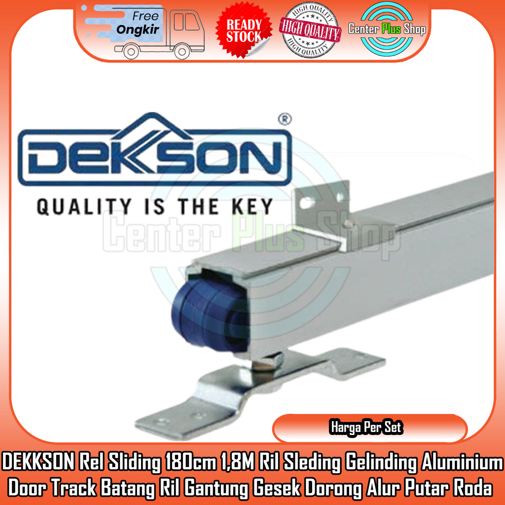 Jual Dekkson Dekson Rel Sliding Pintu Geser Rail Rell Sleding Galvanis Besi Tebal Lengkap 1 Set ...