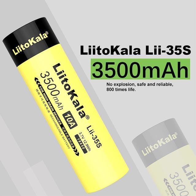 Jual Baterai 18650 3500mah Liitokala lii-35s Original Authentic battery ...
