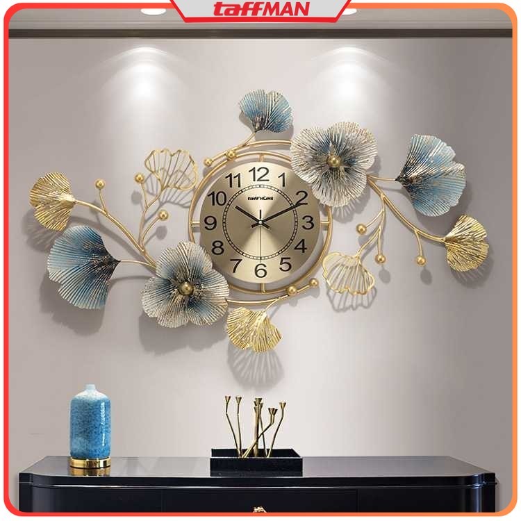 Jual TM - TAFFHOME Jam Dinding Quartz Iron Luxury European Style 81cm ...