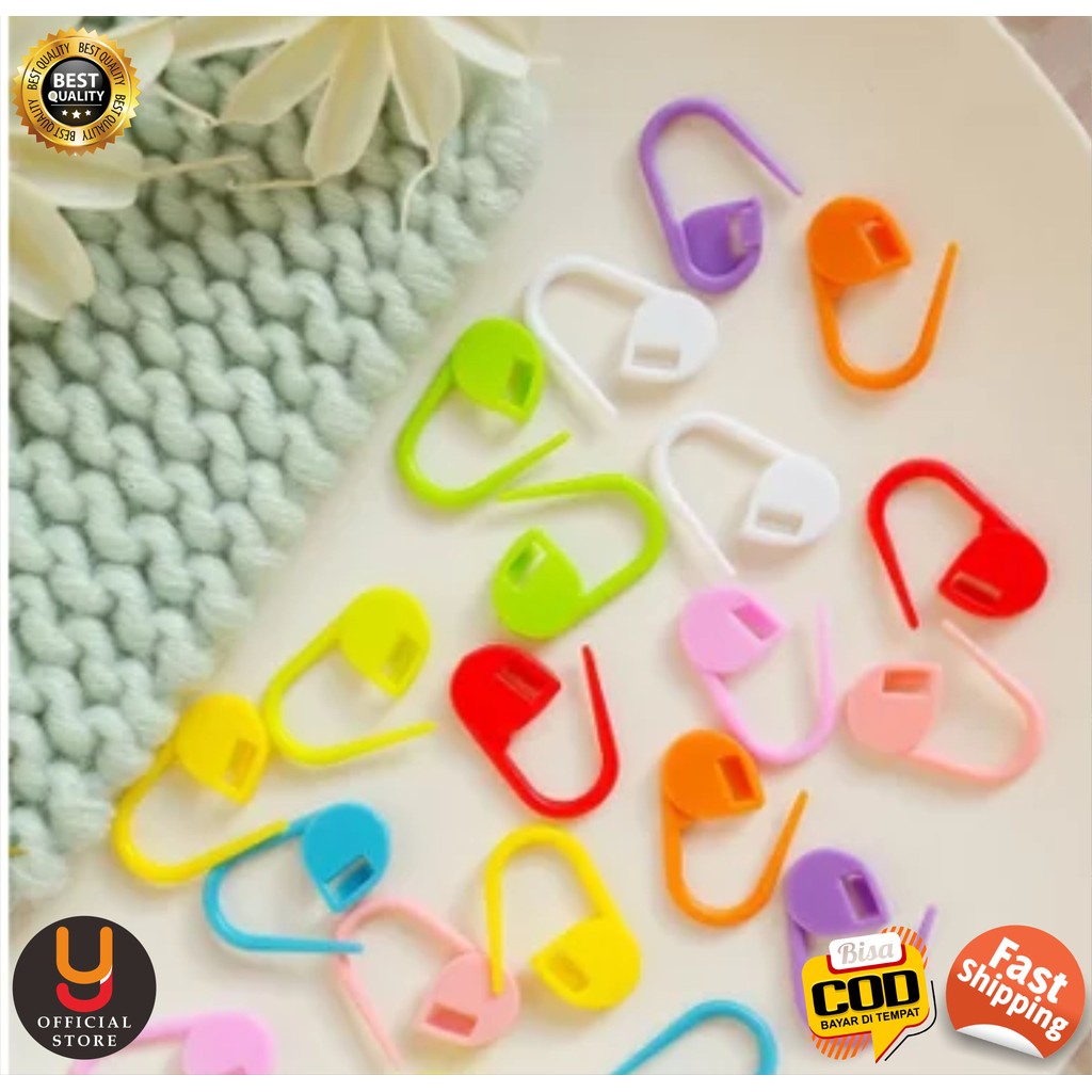 Jual 10 pcs Peniti Plastik Pin Nylon Serbaguna Anti Karat untuk Hijab ...