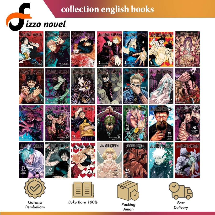 Jual Komik Jujutsu Kaisen (Vol 0 - 31 book series) by Gege Akutami (English) | Shopee Indonesia