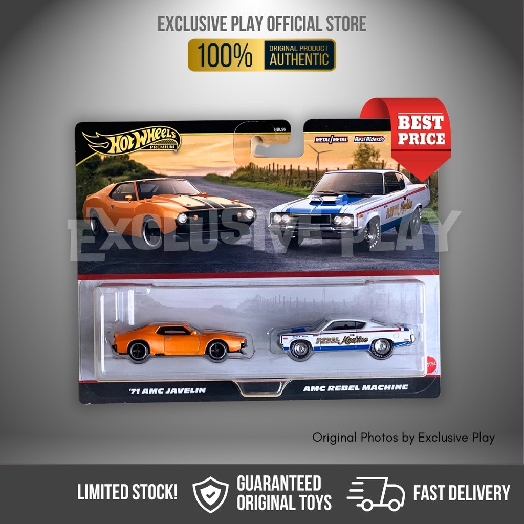 Jual Hot Wheels Premium - Diecast Mainan Mobil Balap 71 AMC Javelin dan ...