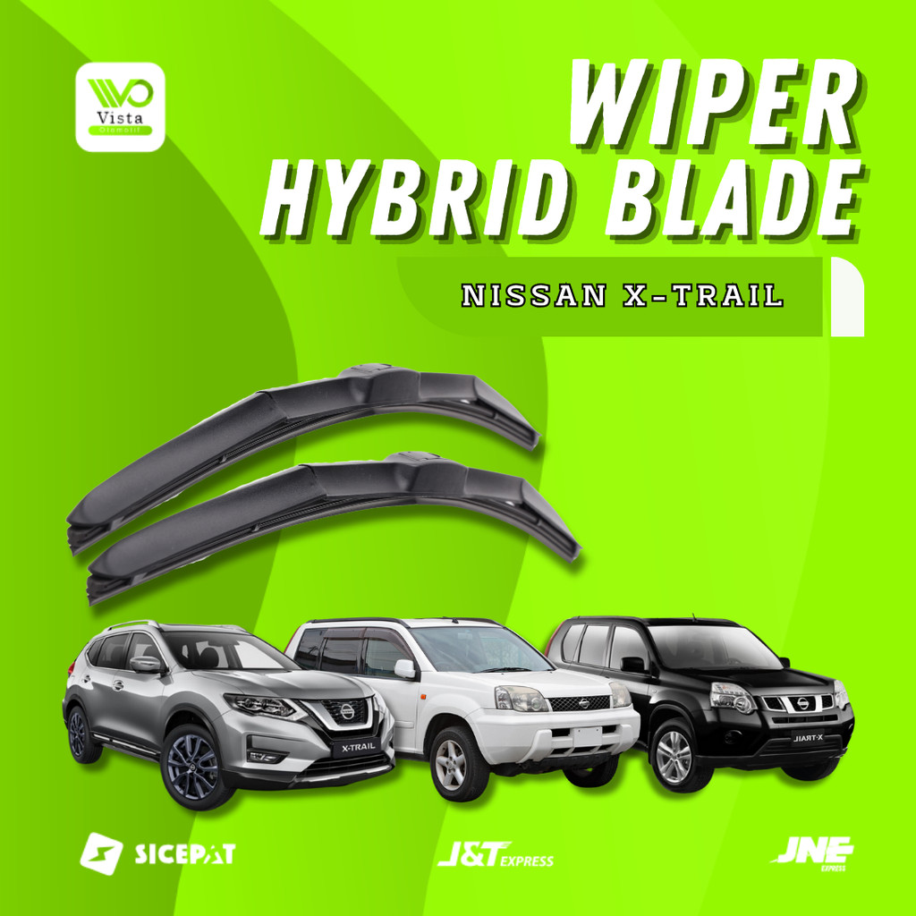 Jual Wiper Mobil Hybrid Nissan X Trail Xtrail T30 T31 T32 Sepasang